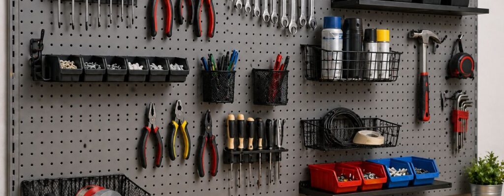 Flexible Layouts with Pegboard Accessories | Blog | Foxbarn